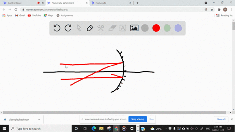 SOLVED:Draw carefully a circular arc to represent the surface of a ...
