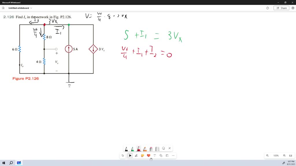 SOLVED:Find Io in the network in Fig. P 2.119.
