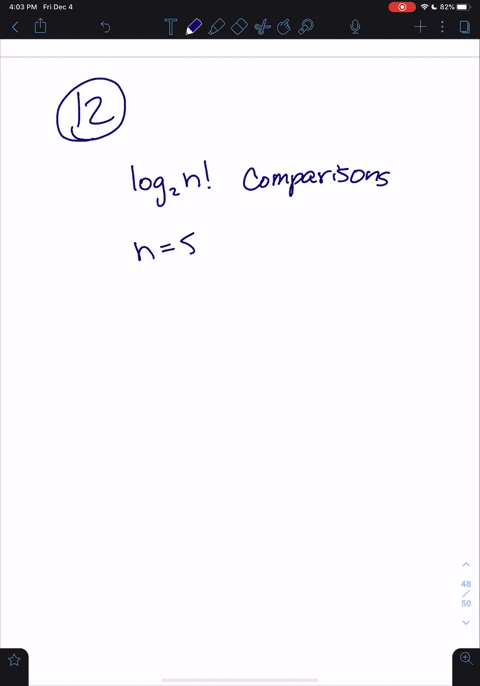 Solved Find The Least Number Of Comparisons Needed To Sort Five Elements And Devise An 0361