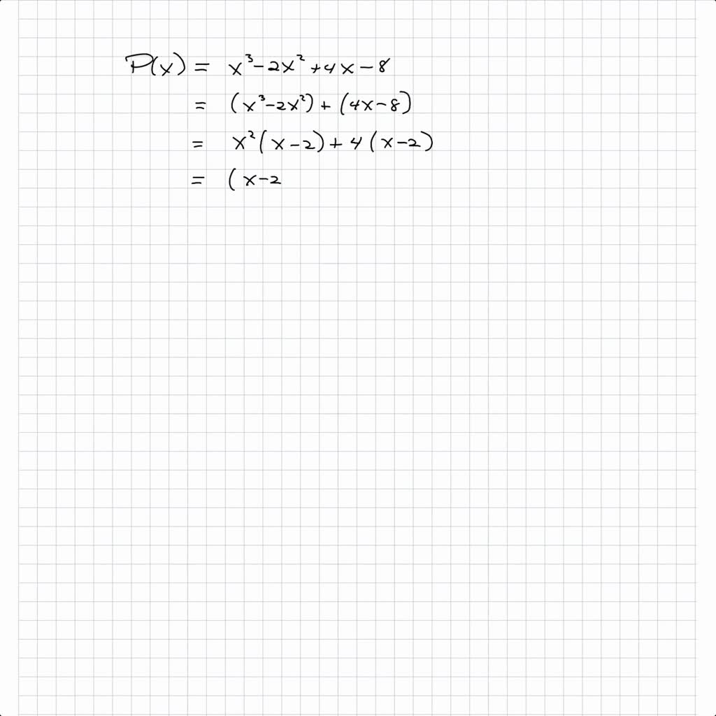 SOLVED Factor X 3 8 As A Product Of Linear Factors 