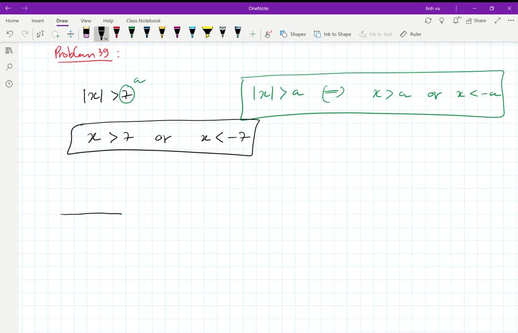 SOLVED: Graph the solution set of each inequality on the real number line. |x| > 7 | Numerade