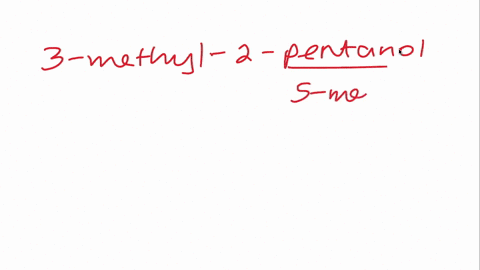 SOLVED:Draw a line drawing for 3 -methyl-2-pentanol.