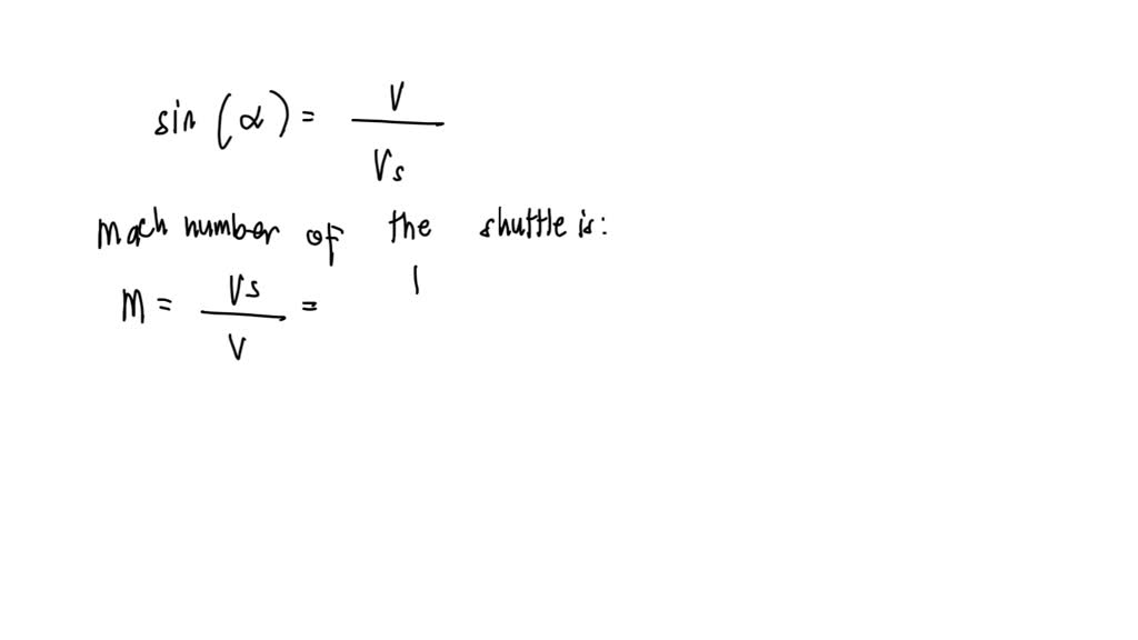 ⏩SOLVED:The shock-wave cone created by a space shuttle at one… | Numerade