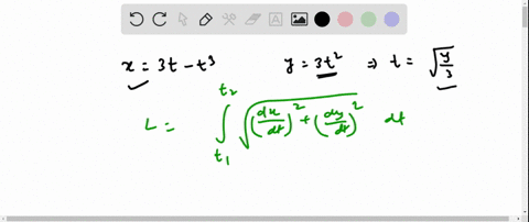 SOLVED: Find the length of the loop of the curve x = 3t - t^3 , y = 3t^2 . | Numerade