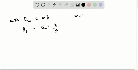 SOLVED: Light with wavelength 633 nm is incident on a 2.50-μm -wide slit. Find the angular width ...
