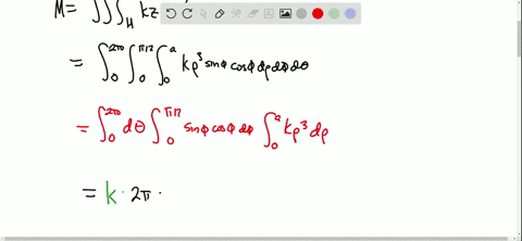 ⏩SOLVED:Find the mass and center of mass of a solid hemisphere of ...