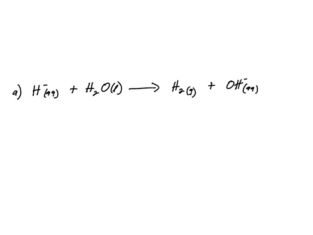 SOLVED:Potassium hydride (KH) is a source of the strongly basic hydride ...
