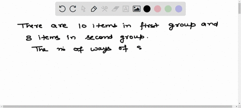 You have two groups of distinctly different items, 10 in the first ...