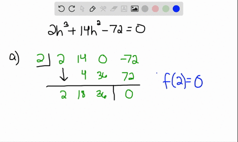 SOLVED:a. Use synthetic division to show that 3 is a solution of the ...