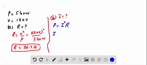 SOLVED:A "540-W " electric heater is designed to operate from 120-V ...