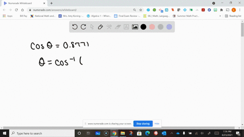 SOLVED:Use a calculator to find the value of the acute angle θto the ...