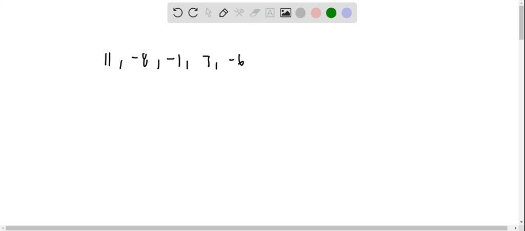 SOLVED Sketch The Given Whole Numbers On A Number Line Then Arrange 