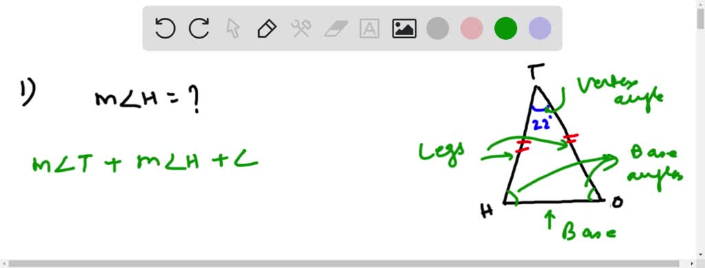 SOLVED:For Exercises 1-6, use your new conjectures to find the missing measures. m ∠H=? (IMAGE ...