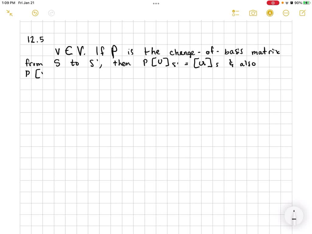 SOLVED:Let A denote the change of basis tensor from a frame {ei} to a ...