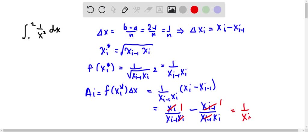 SOLVED:Find ∫1^2 x^-2 d x . Hint: Choose xi^* to be the geometric mean ...
