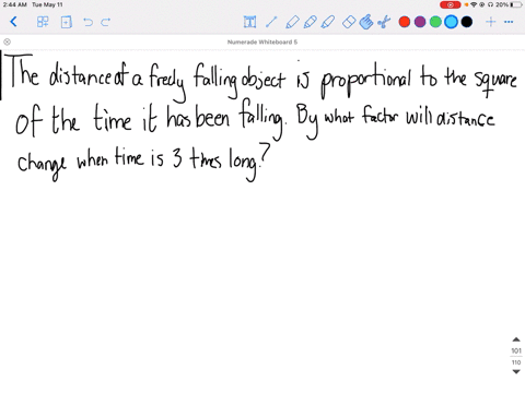⏩SOLVED:The distance a freely falling object drops, starting from ...