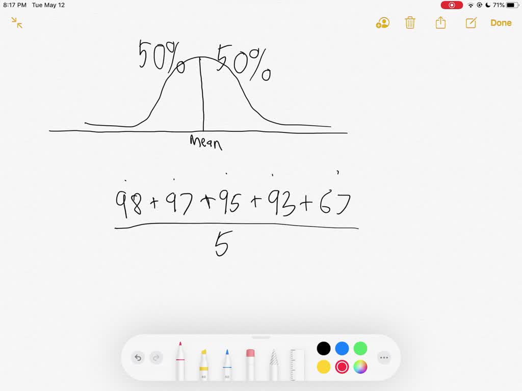 ⏩SOLVED:A student's scores on five tests were 98,97,95,93, and 67 ...