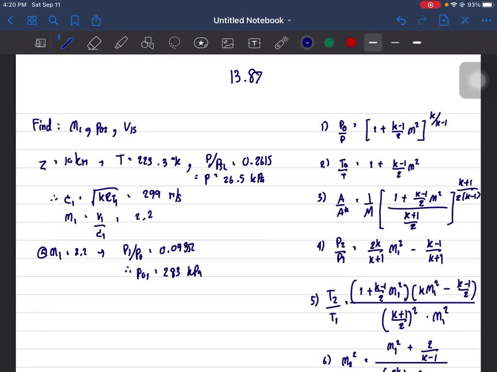 An aircraft is in supersonic flight at 10 km altitude on a standard day ...