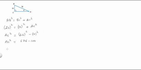SOLVED:Use the Pythagorean Theorem to find the length of the missing ...