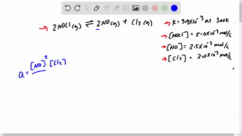 SOLVED:The equilibrium constant for the following reaction is \begin{array}{l} 1.6 \times 10^{-5 ...