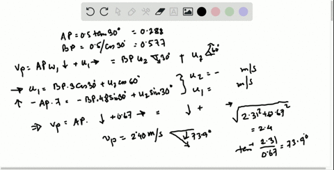 SOLVED:Pin P is attached to the collar shown; the motion of the pin is ...