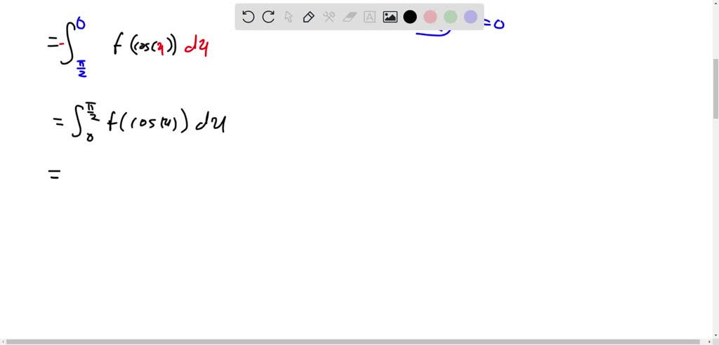 ⏩SOLVED:(a) If is continuous, prove that ∫0^π/ 2 f(cosx) d x=∫0^π/ 2 ...