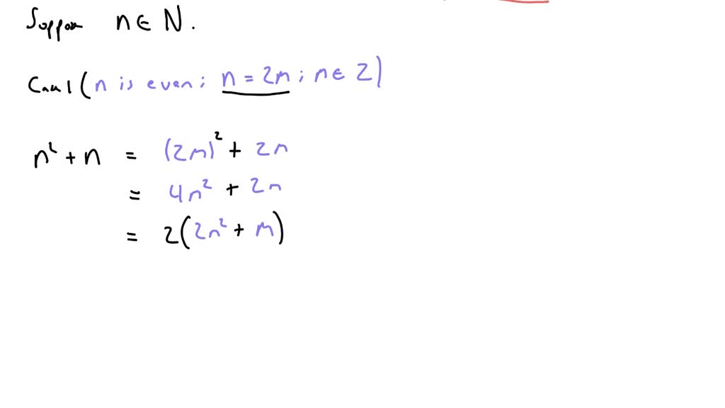 Prove that 2 divides n^2+n whenever n is a positive integer. | Numerade