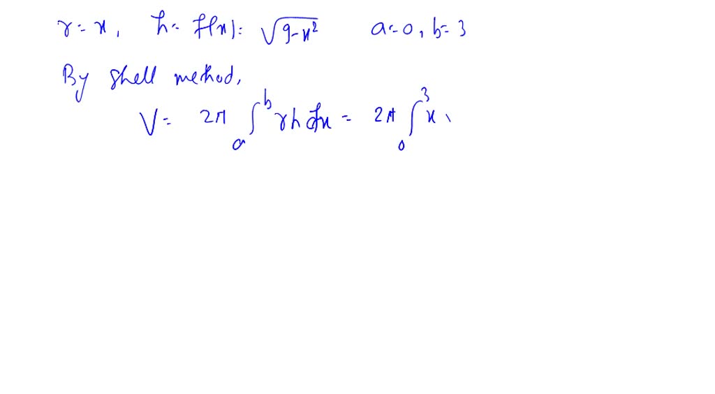 SOLVED:Use a definite integral with the shell method to prove that the ...