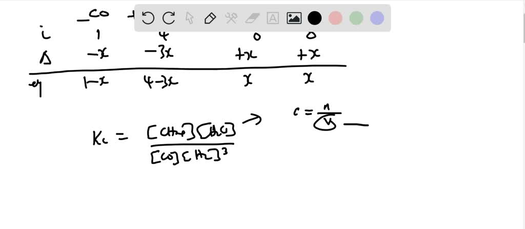 The following reversible chemical reaction describes how gaseous phases ...