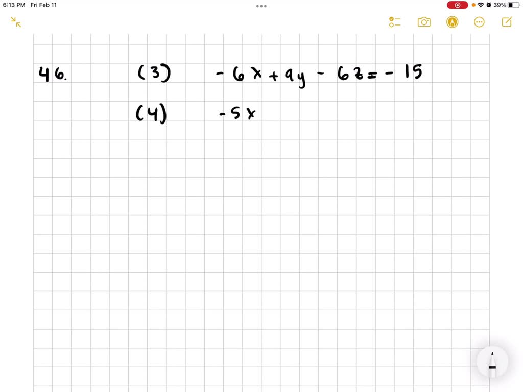 SOLVED:Multiply both sides of equation (1) by -3 , and add the ...