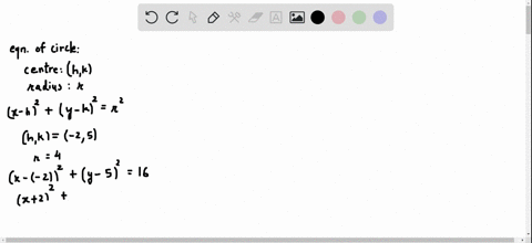 SOLVED:(a) find the center-radius form of the equation of each circle ...