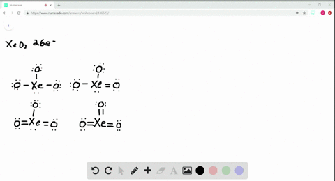 Draw Four Possible Lewis Structures Of The Molecule Xenon Solved Xenon