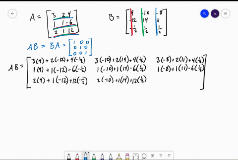 ⏩SOLVED:"Verifying the Inverse of a Matrix Calculate the products A ...