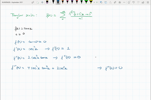 SOLVED:Use the definition of Taylor series to find the Taylor series ...