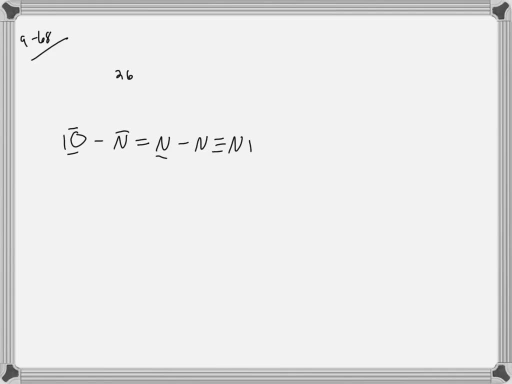 SOLVED:The Lewis structure for \mathrm{N}_{4} \mathrm{O}, with the ...