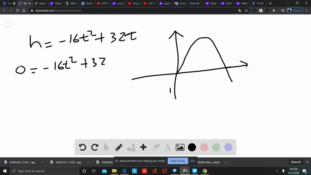 Quadratic Equation Model Problems Dolphins. Refer to the illustration ...