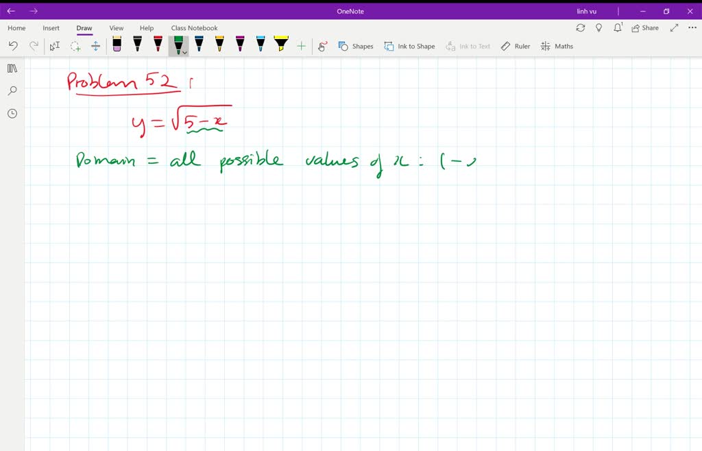 SOLVED:Determine the domain and range of each relation. Variables represent real numbers only. y ...