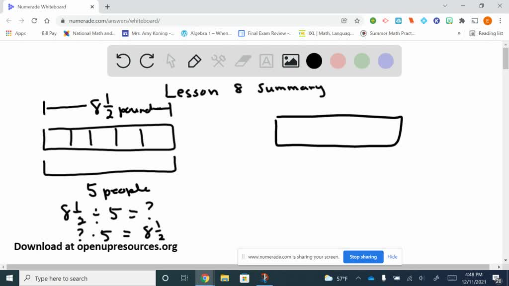 SOLVED:Summary Lesson: How Much in Each Group? (Part 1)
