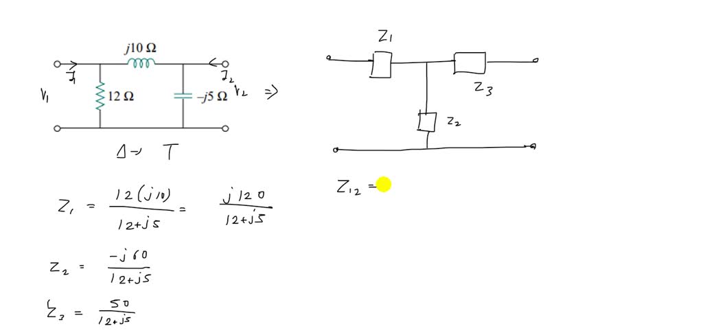 SOLVED:Find the z parameters for the circuit in Fig. P18.2.