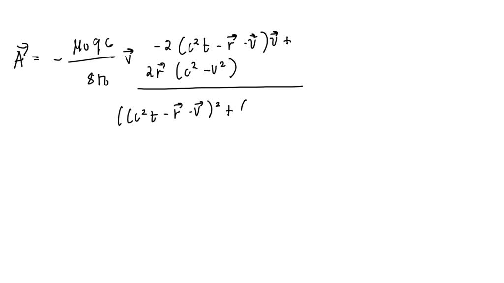 Verify that the potential four-vector introduced in the text for ...