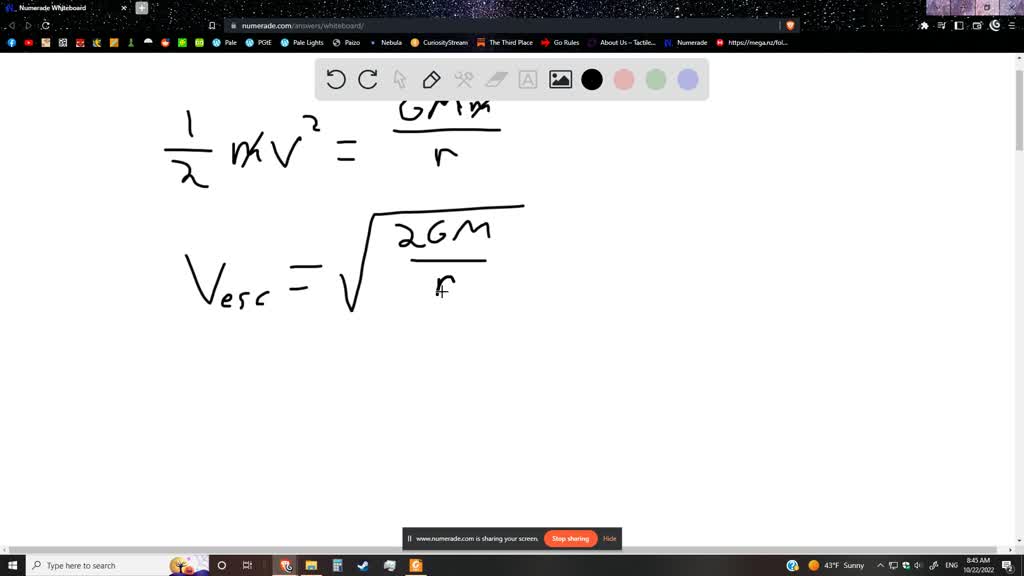 ⏩SOLVED:(II) Calculate the escape velocity, using Newtonian… | Numerade