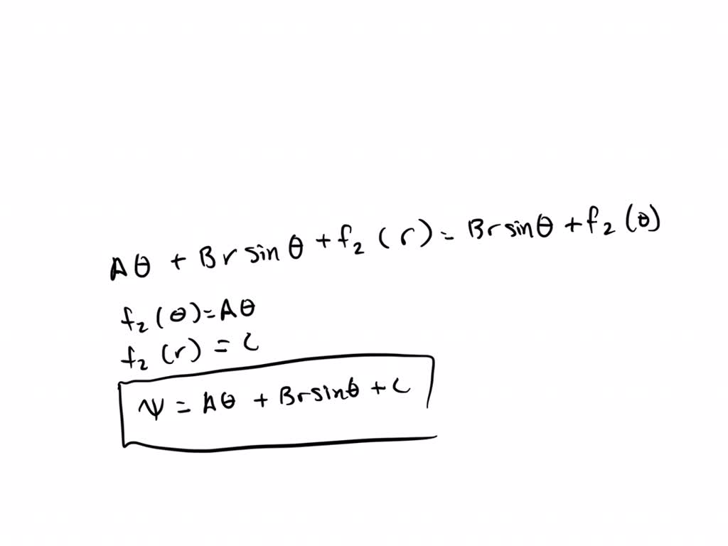 SOLVED:A certain flow field is described by the velocity potential ϕ=A ...