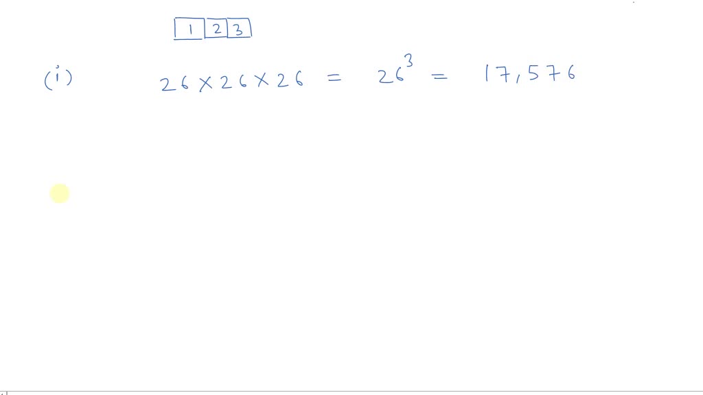 SOLVED:These exercises involve the Fundamental Counting Principle. How many three-letter "words ...
