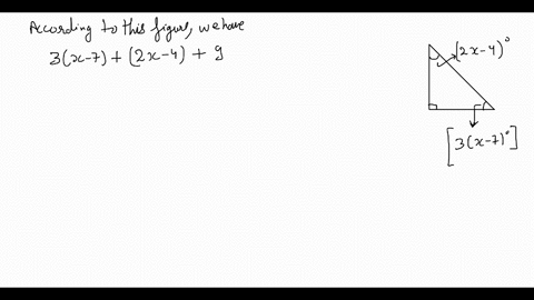 SOLVED:Solve for x, and then find the measure of each angle. GRAPH CAN'T COPY.