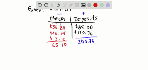 Chapter 4, Checking Accounts Video Solutions, Contemporary Mathematics ...
