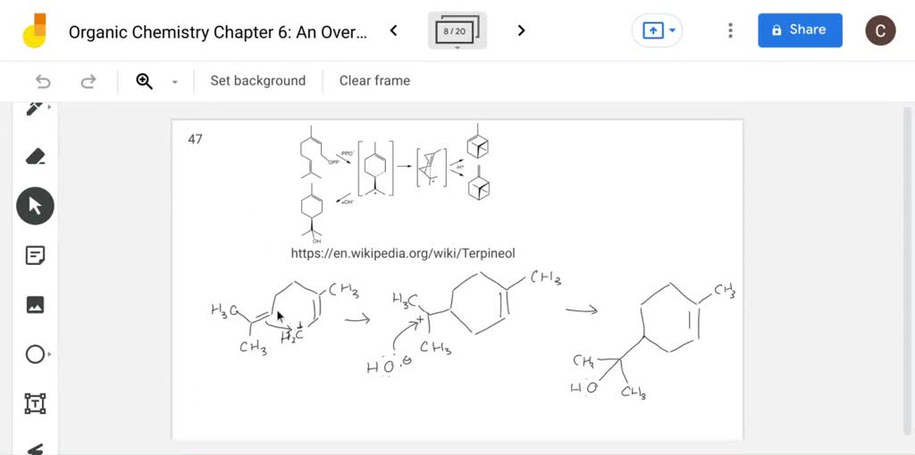 SOLVED:The naturally occurring molecule α-terpineol is biosynthesized ...