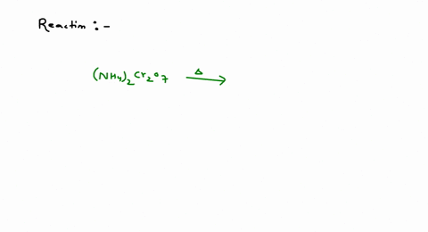 ⏩SOLVED:Ammonium dichromate is used in some fire works. The green ...