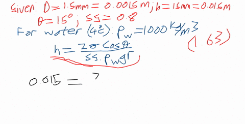 ⏩SOLVED:A 1.5-mm-diameter capillary tube is inserted in a liquid ...