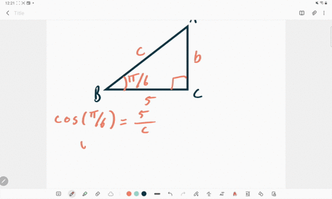 SOLVED:A B C is a triangle with a right angle at C . The sides opposite ...
