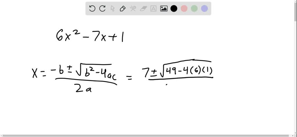 SOLVED Use The Quadratic Formula To Find All Real Zeros Of The Second degree Polynomial 6 X 2 